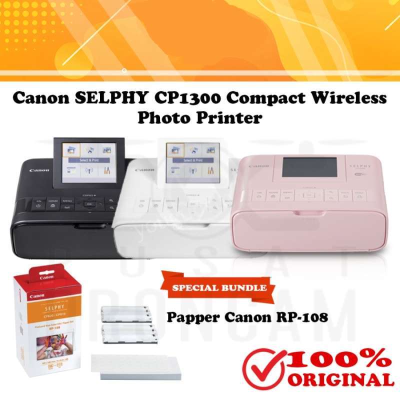 Promo Canon SELPHY CP1300 Compact Wireless Photo Printer - CP 1300 ...