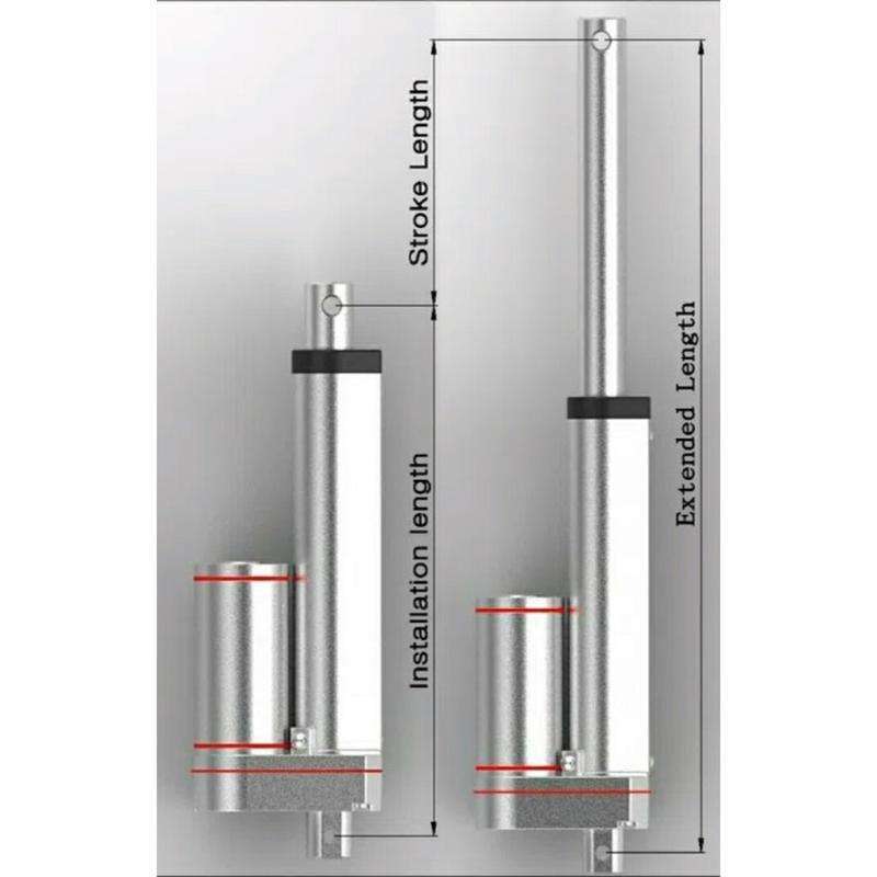 Jual Motorized Electric Actuator Rod Telescopic Dc 12 Volt Push Pull ...