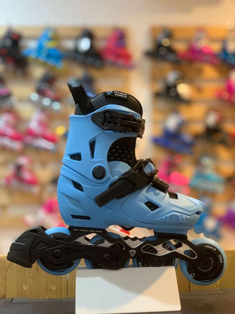Jual Sepatu Roda Anak Inline Skate Pemula Flying Eagle S7 - Blue di ...