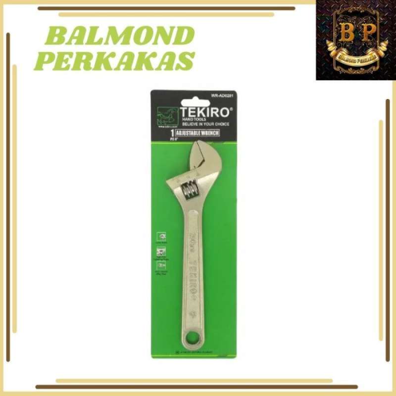 Promo Kunci Inggris Tekiro 8 / Adjustable Wrench Tekiro 8 Inchi Diskon ...