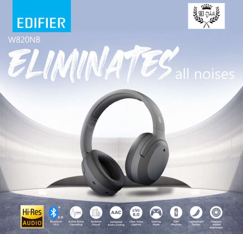 Promo Edifier W820nb Anc Bluetooth Headphone Hi-res Audio Headset ...