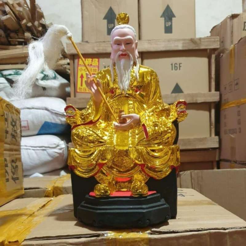 Promo Patung Dewa Tai Siong Lo Kun / Thai Shang Lao Jin Mas Fiber 12in ...