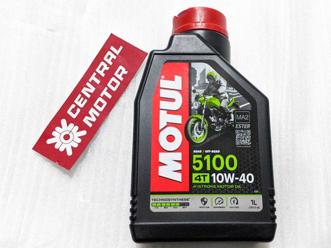 Jual OLI MESIN MOTUL 5100 ESTER (4T/1L LITER) 10W-40/TECHNOSYNTHESE/100% ORISINIL di Seller ...
