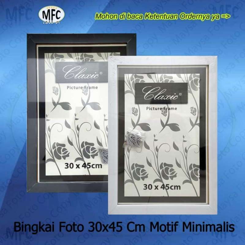 Jual Bingkai/pigura Ukuran 30x45 Full Minimalis Hitam Di Seller Maysa ...