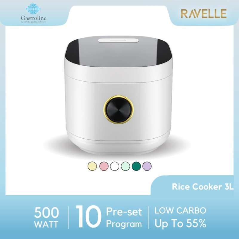 Jual Rice Cooker Ravelle Pearl White 3L - Digital Rice Cooker Low Carbo ...