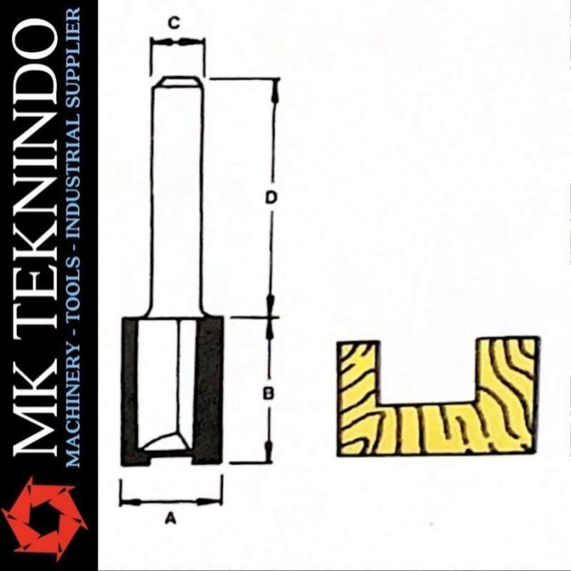 Jual Mata Router Profil Lurus Straight Bit 103 - 013 023 033 043 053 di ...