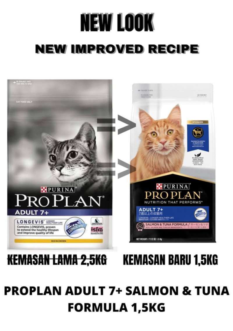 Jual Pro Plan/Proplan Longevis 7+ /Makanan Kucing Senior Umur 7 Thn ...