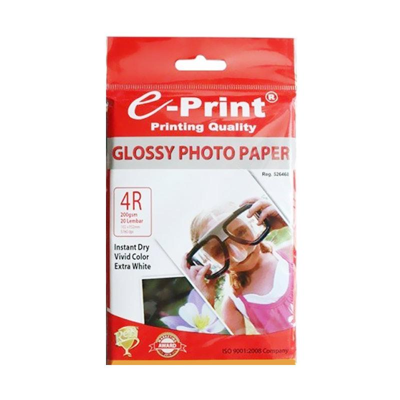 Promo E-Print Photo Paper Glossy Kertas Foto - Merah [Kecil / 4R / A6 ...