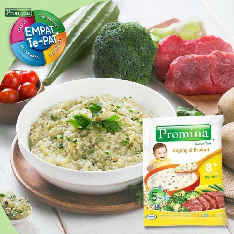 Jual Promina Bubur Tim Bayi Daging Dan Brokoli Box 100gr Di Seller ...