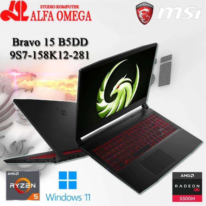 Jual MSI Bravo 15 B5DD 9S7 158K12 281 Ryzen 5-5600H 8GB 512GB RX5500M ...