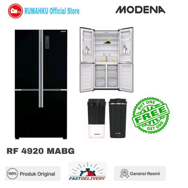 Jual MODENA REFRIGERATOR SIDE BY SIDE RF 4920 MABG di Seller RUMAHKU ...