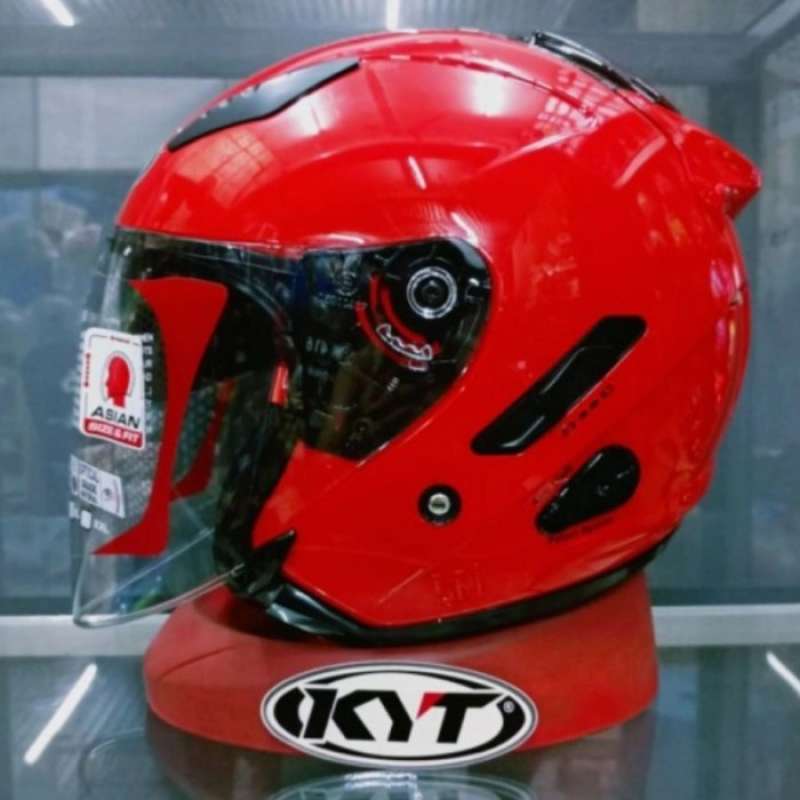 Promo Helm Kyt Galaxy Slide Solid Red Fire Diskon 13% di Seller Enzoga ...
