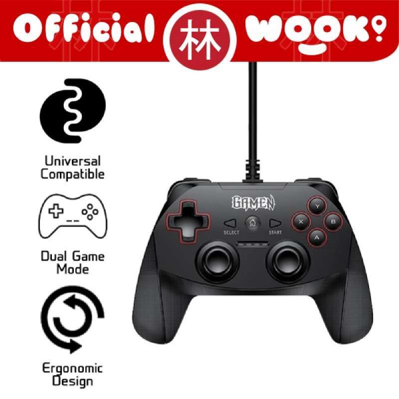 Promo GAMEN GP100 Universal Wired Gaming Controller Gamepad Dual ...