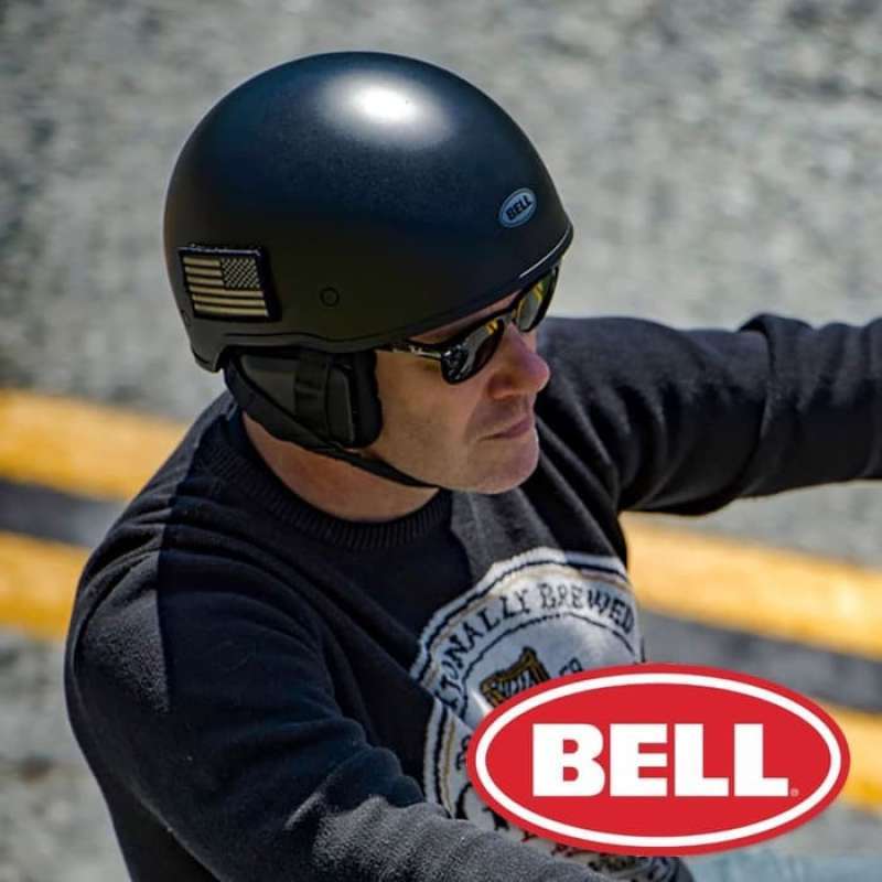 Promo BELL Recon Matt Asphalt Black Helm Half Face Retro Vintage Helmet ...