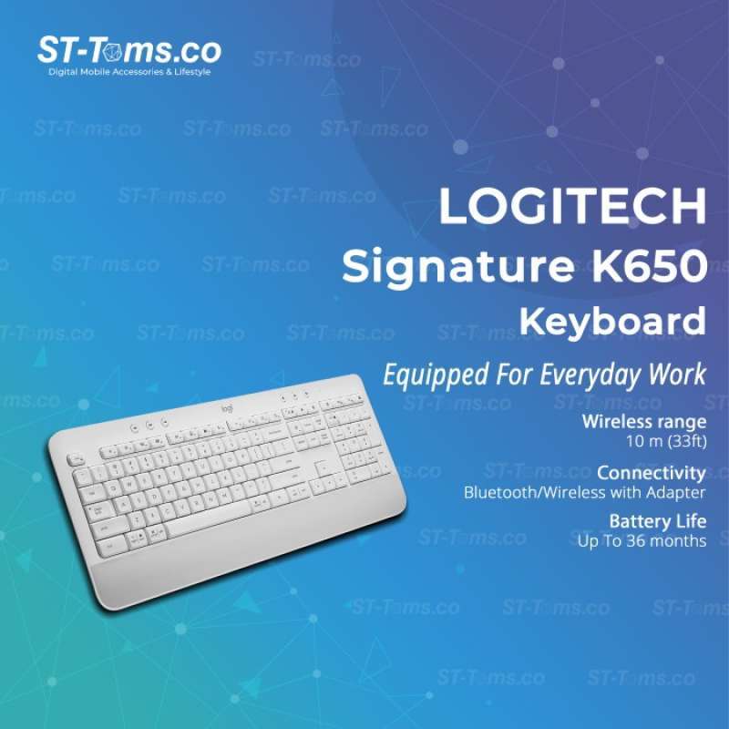 Jual Logitech Signature K650 Comfort Full-Size Wireless Keyboard di ...