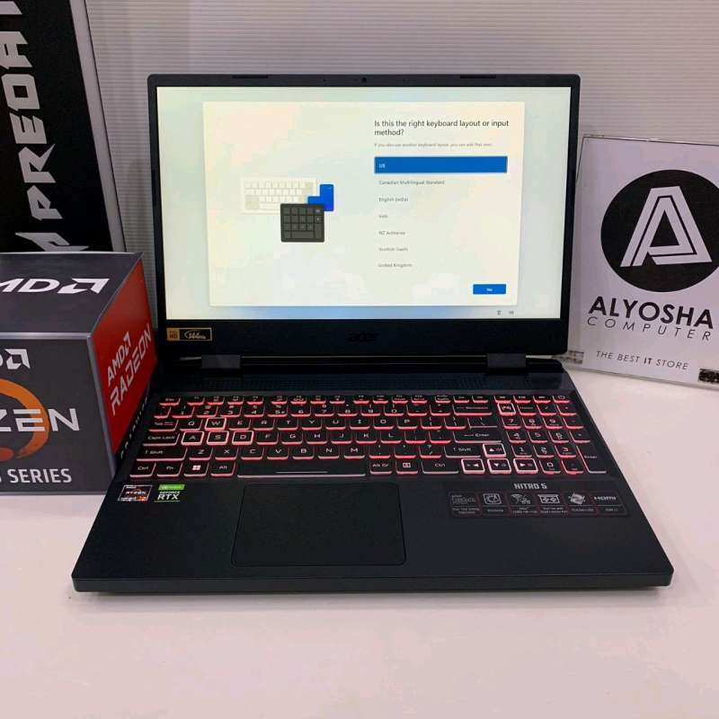Jual Acer Nitro 5 An515-46-r8yc Black [ Amd Ryzen 7-6800h-16gb-512ssd-rtx3050 4gb-win11-ohs ] Di ...