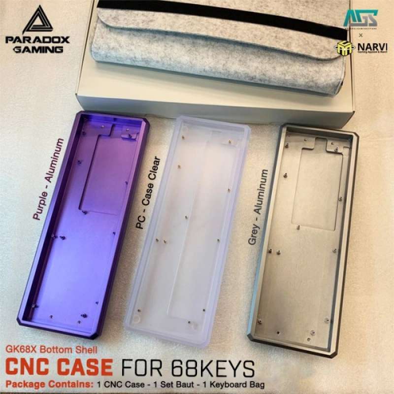 Promo Paradox Gaming GK68X CNC Case Bottom Shell 68Key - Gaming ...