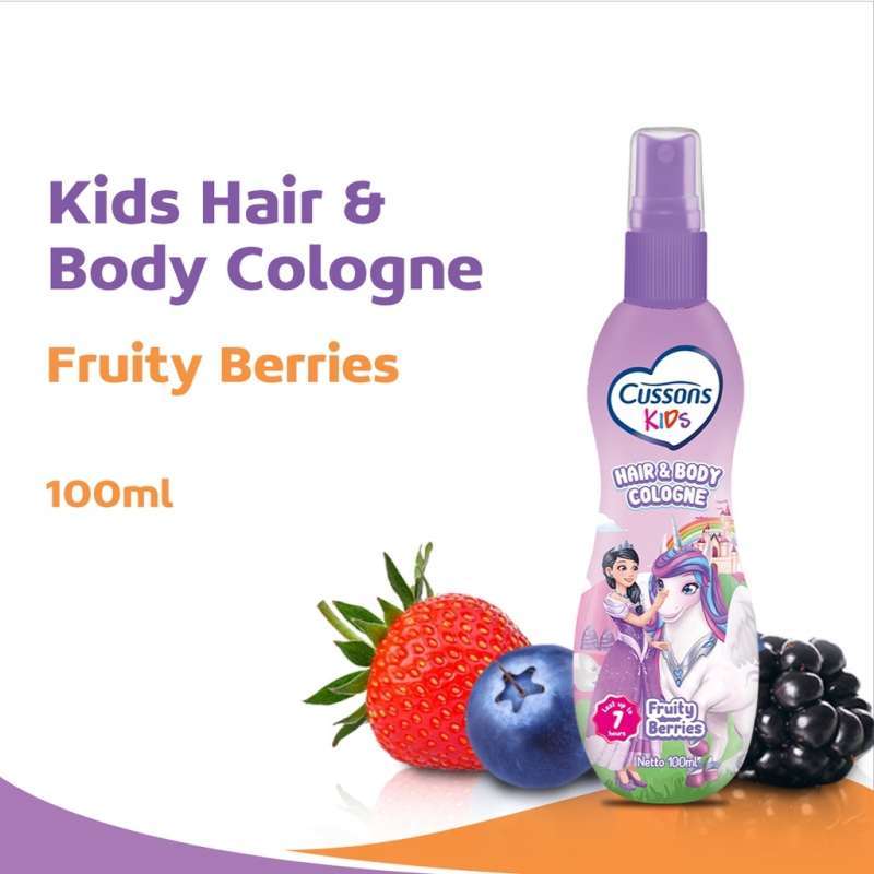 Jual Cussons Kids Hair & Body Cologne Fruity Berries 100 ml di Seller ...