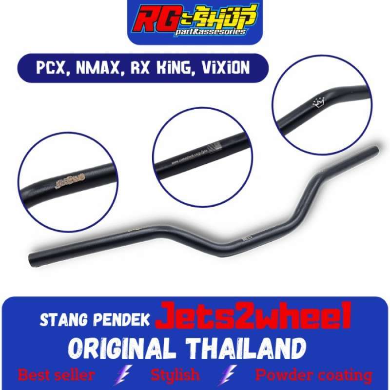 Jual Stang pendek/landai jets2wheel black pcx, nmax, rx king ori ...