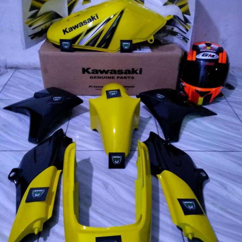 Promo FULLBODY NINJA SS KUNING COVER BODY FULLSET DENGAN STRIPING ...