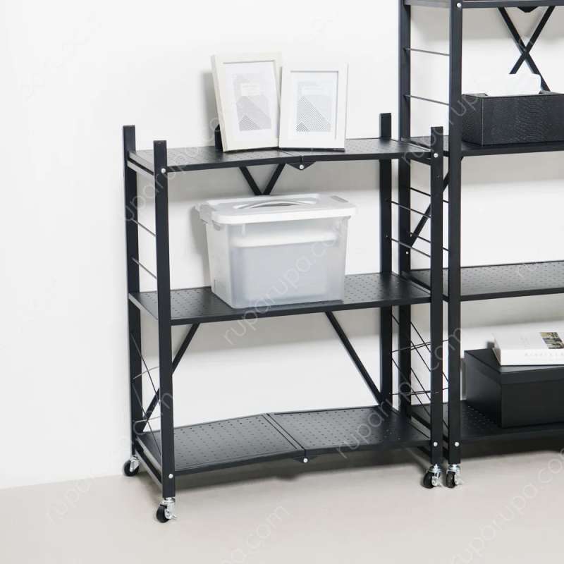 Jual Informa Ollin Rak Besi Siku Lipat 3 Tingkat 71 x 34 x 83 cm di ...