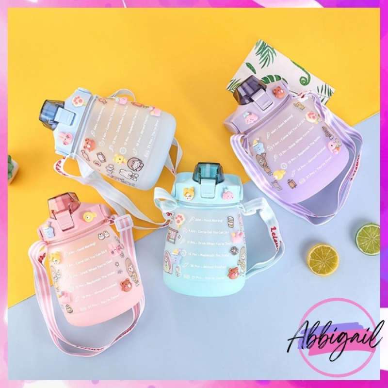 Jual Botol Minum 1.3 L / Botol Viral Gemoy / Botol Sticker Gradasi 1 ...