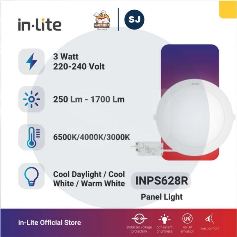 Jual LAMPU PANEL LED DOWNLIGHT BULAT IN-LITE INLITE 9 WATT INBOW ... Jual LAMPU PANEL LED DOWNLIGHT BULAT IN-LITE INLITE 9 WATT INBOW ...