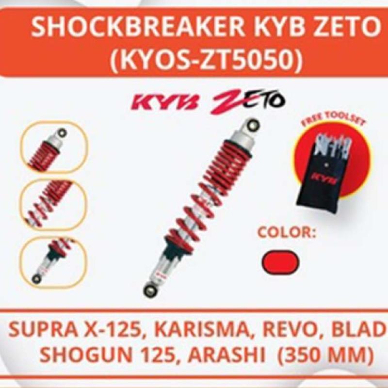 Jual Shock Absorber KAYABA ZETO (KYOS-ZT5050Z) Supra X Supra X 125 Karisma Revo Blade Shogun 125 ...