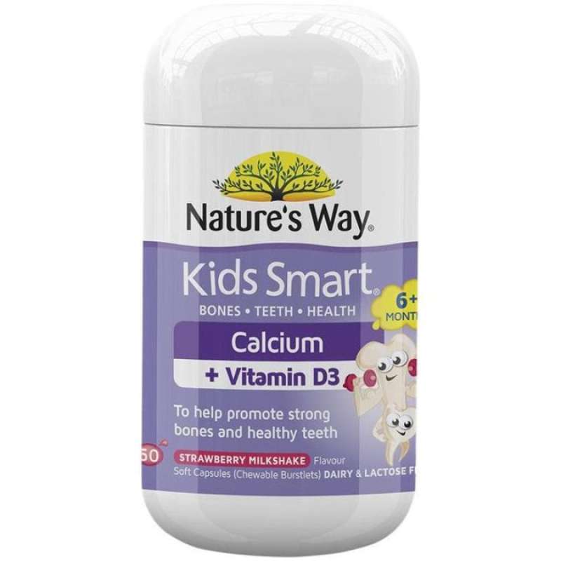 Jual (ORIGINAL) Nature's Way Kids Smart Calcium + Vitamin D3 50 Soft ...