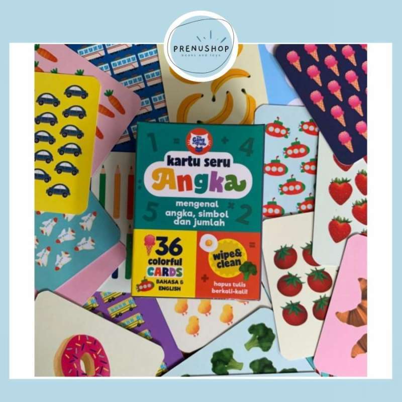 Jual Kartu Seru Angka Mengenal Angka, Simbol Dan Jumlah By The Gang Of ...