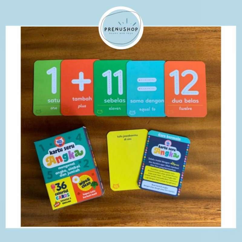 Jual Kartu Seru Angka Mengenal Angka, Simbol Dan Jumlah By The Gang Of ...