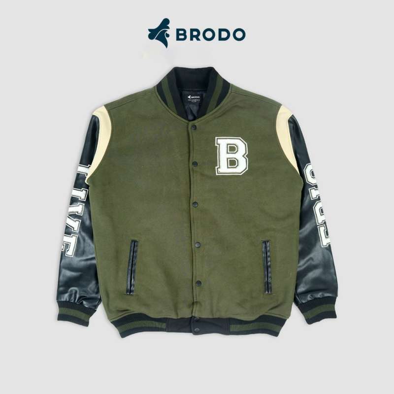 Jual Brodo - Brodo Varsity Jacket Black Olive - Xxl Di Seller Brodo ...