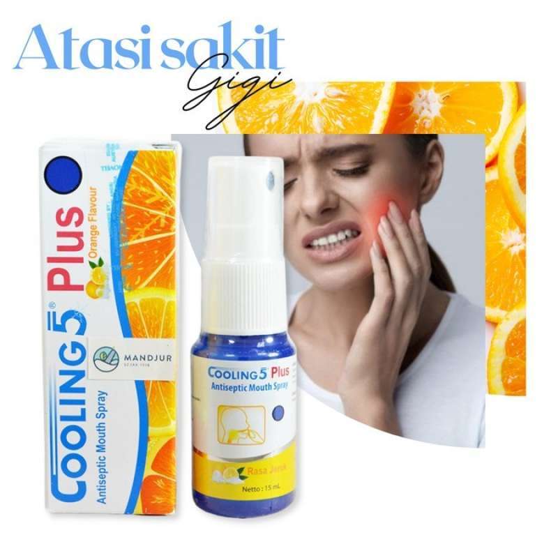 Jual Obat Sakit Gusi Bengkak Cooling 5 Plus Spray Perontok Gigi ...