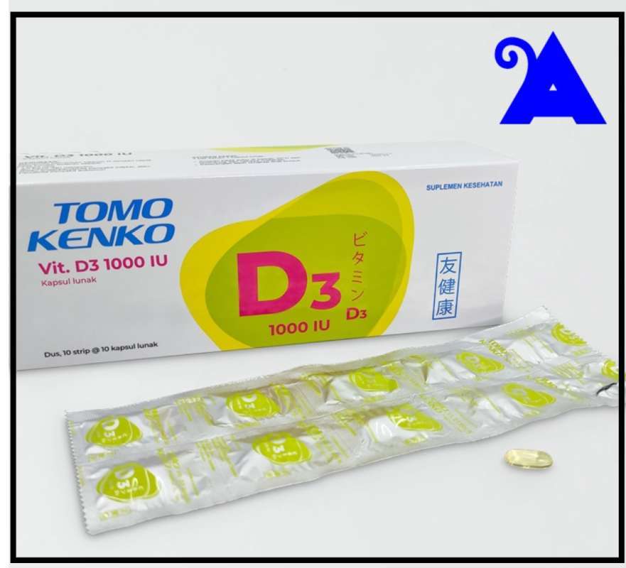 Vitamin D3 1000 Iu Tomo Kenko Lengkap Harga Terbaru April 2024 | Blibli