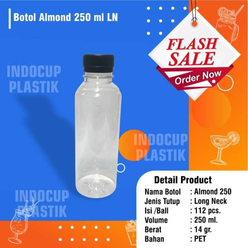 Jual Botol Almond 250 ml LONG NECK (14gr) TERMURAH SE JABODETABEK ...