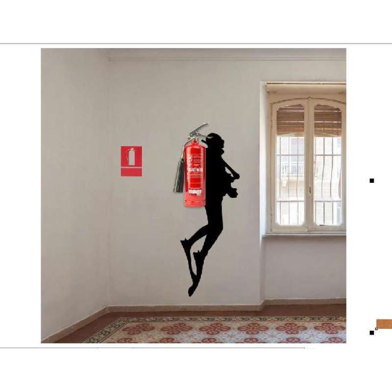 Jual WallStiker Hiasan Dinding Dive APAR K3 Safety Pemadam Kebakaran ...