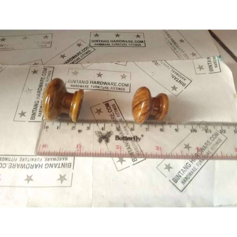 Jual Tarikan Laci Lemari Cabinet Bahan Plastik PVC Motif Kayu Handle ...