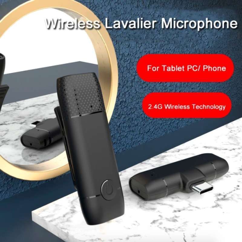 Jual MICROPHONE LAVALIER MIC CLIP ON TYPE C / LIGHTNING FOR ANDROID ...