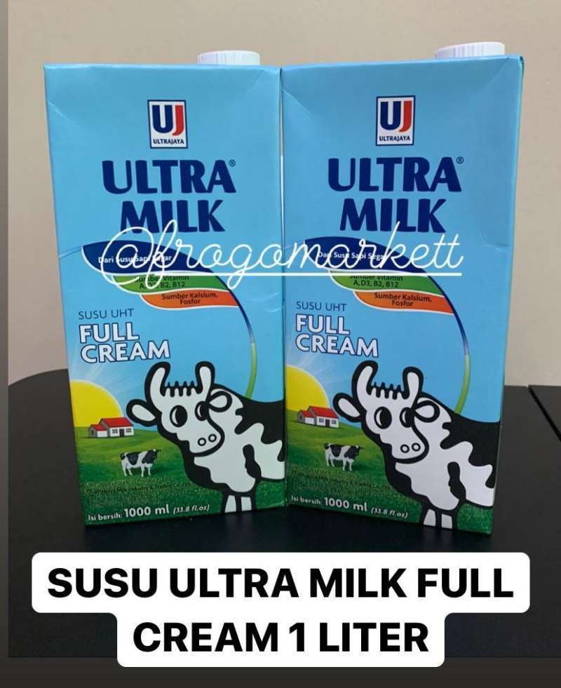Jual Susu Uht Susu Putih Ultra Milk Full Cream 1liter Di Seller Frogo ...