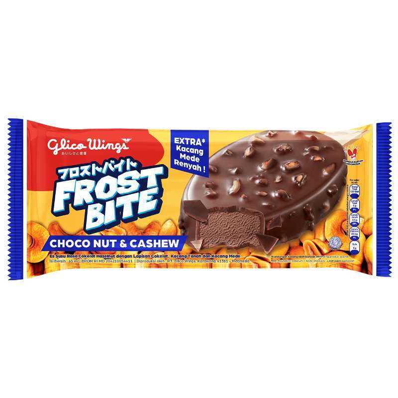 Jual Glico Wings Frostbite Choco Nut & Cashew Es Krim [65 mL] di Seller ...
