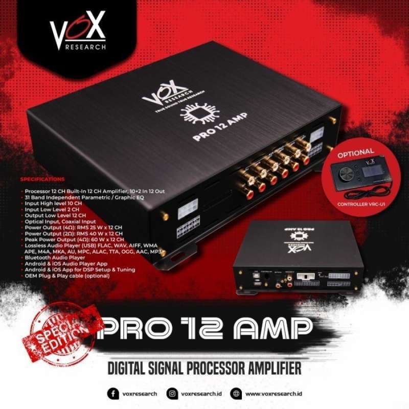 Promo Prosesor Processor Vox Research Pro 12 Amp DSP 12 Channel Built ...
