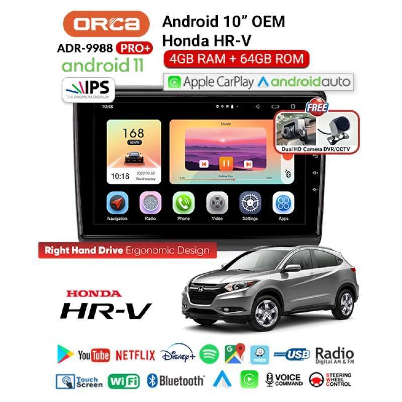 Jual Head Unit Honda HRV Orca 9988 Pro Plus 10 Inch Android Auto Car ...