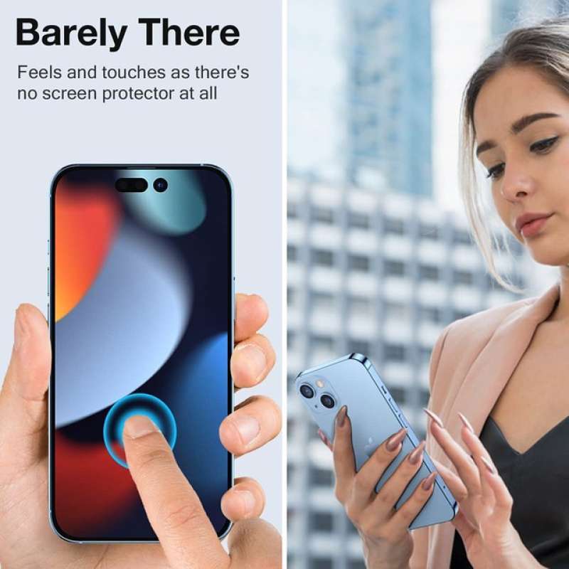 Promo iPhone 14 13 12 Pro Max Tempered Glass Clear Anti Gores Kaca ...