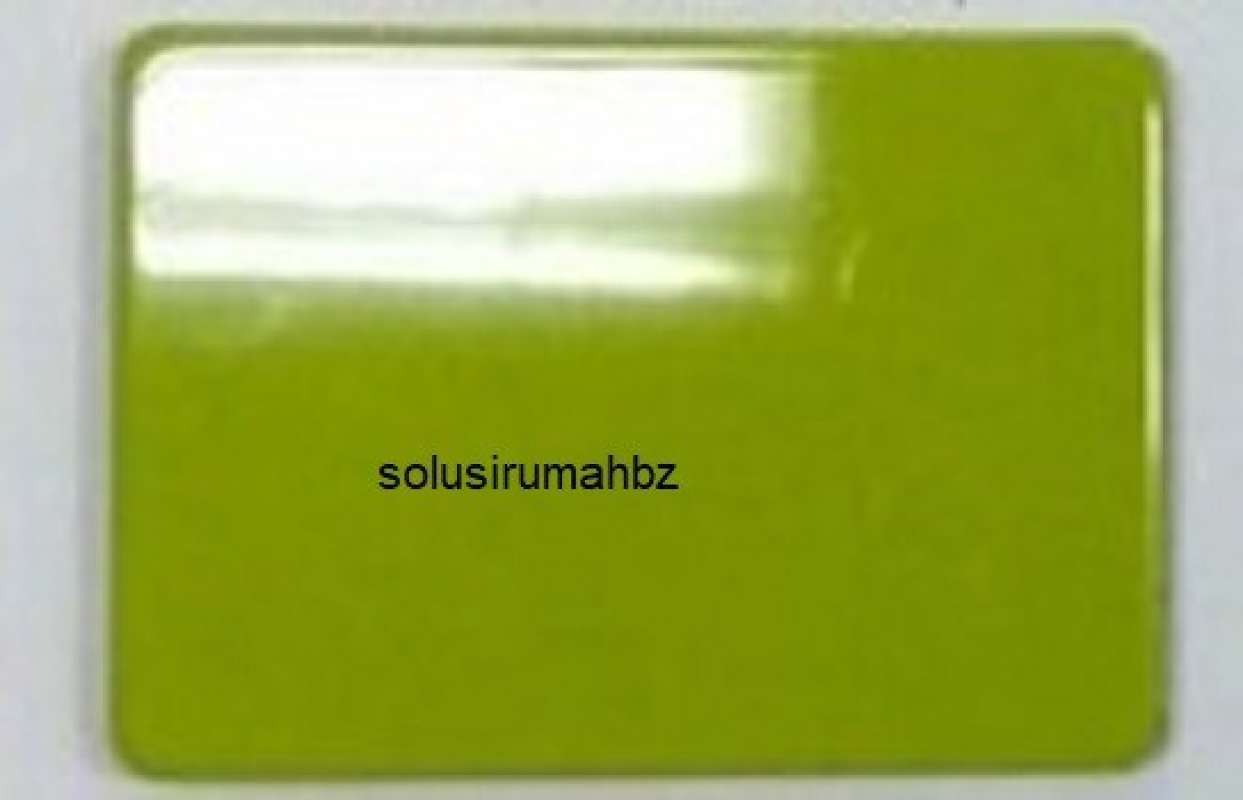 Jual ALUMINIUM COMPOSITE 3MM PE ACP per100cm custom HIJAU TERANG GREEN ...