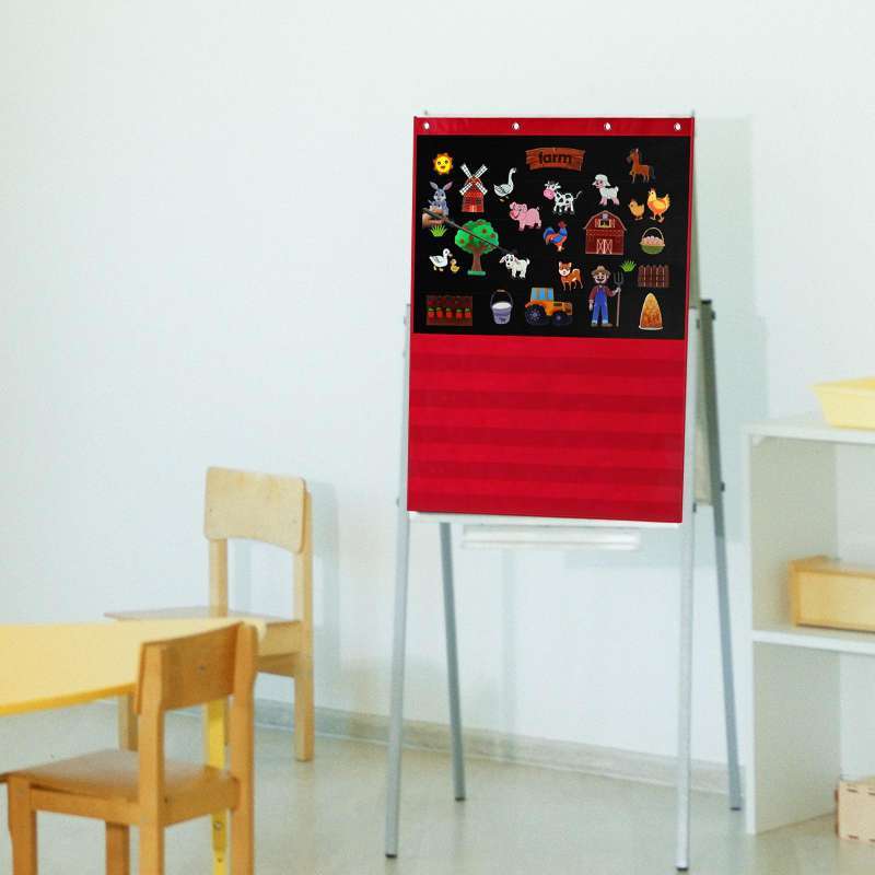 Jual Pocket Chart For Felt Board Accessories, Montessori Educational ...