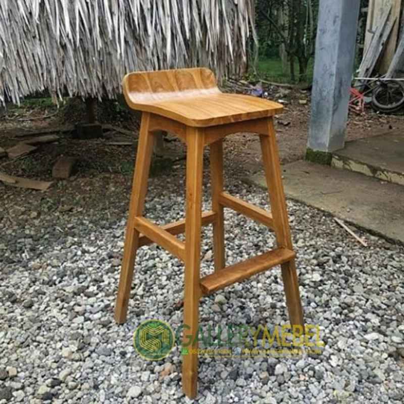 Jual Kursi Bar Cafe Kayu Jati / Kursi Makan Bar Restoran Minimalis ...