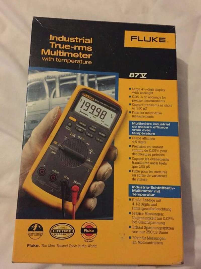 Promo Fluke 87V Industrial True Rms Multimeter With Temperature ...