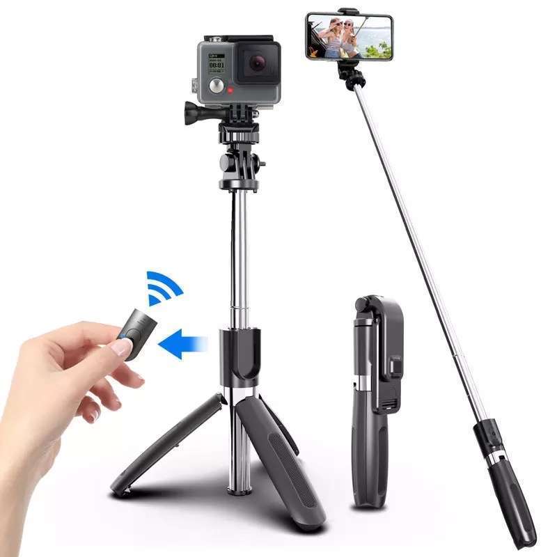 Promo no brand Tongsis Tripod Bluetooth 4in1 Selfie Stick Remote Cam ...