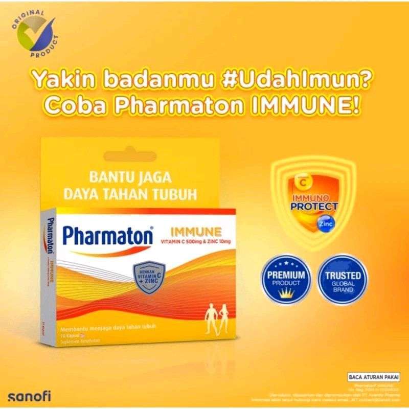 Jual Pharmaton Immune 10s - Vitamin C 500mg + Zink Vitamin C Pharmaton Di Seller Miucciahouse ...