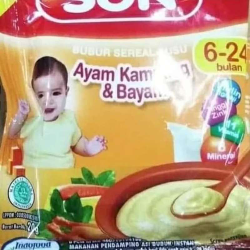 Jual Bubur Bayi Sun Ayam kampung Bayam Sachet 1 renceng di Seller Toko ...